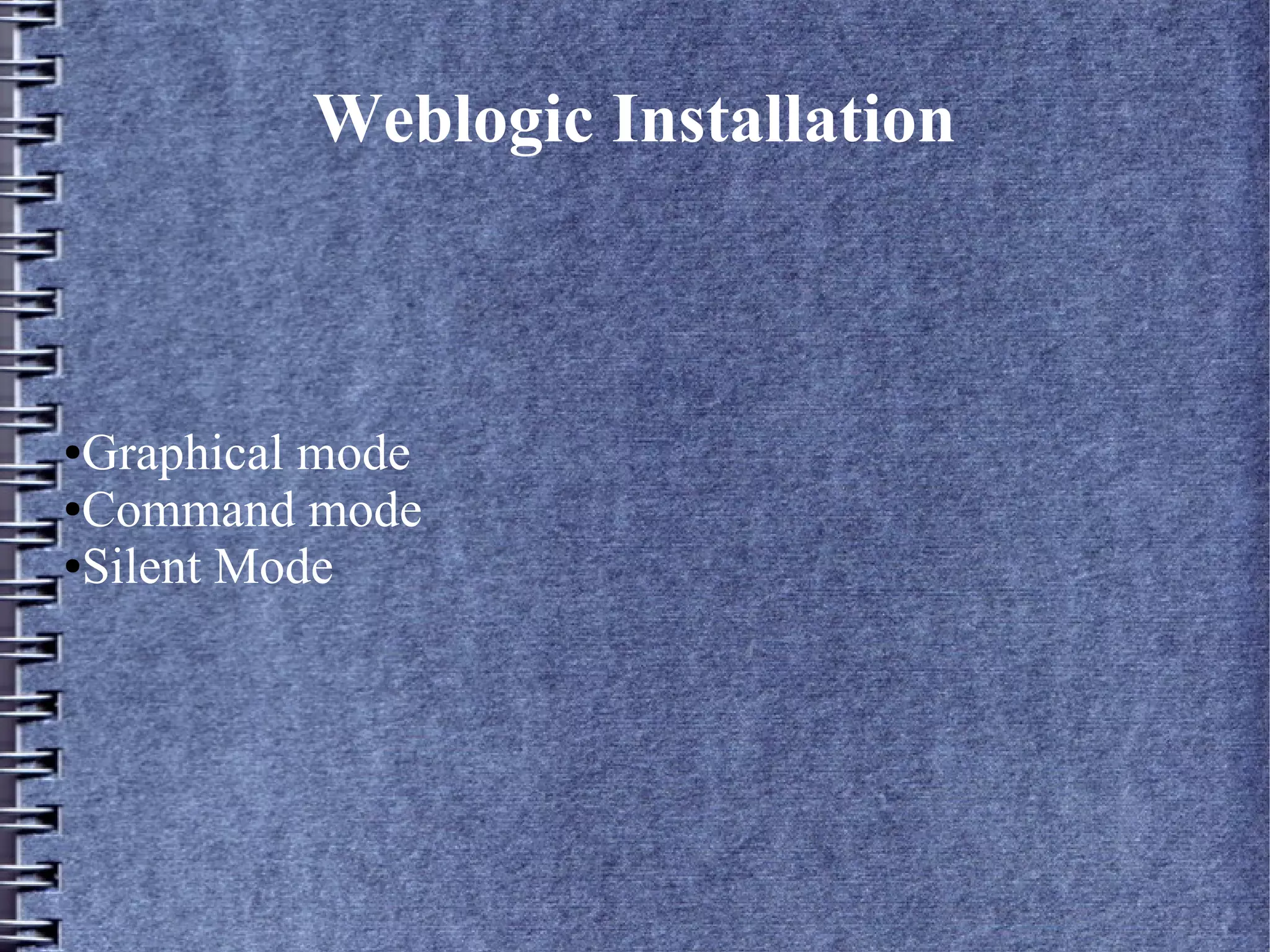 Weblogic Cluster Installation | PDF