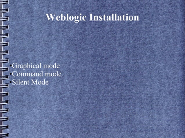 Weblogic Cluster Installation | PDF