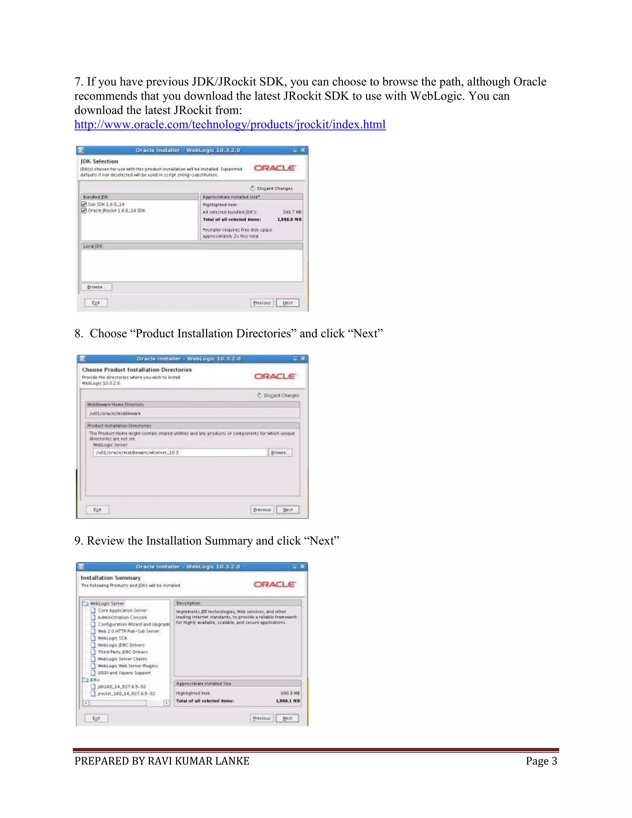 Weblogic installation in linux | PDF