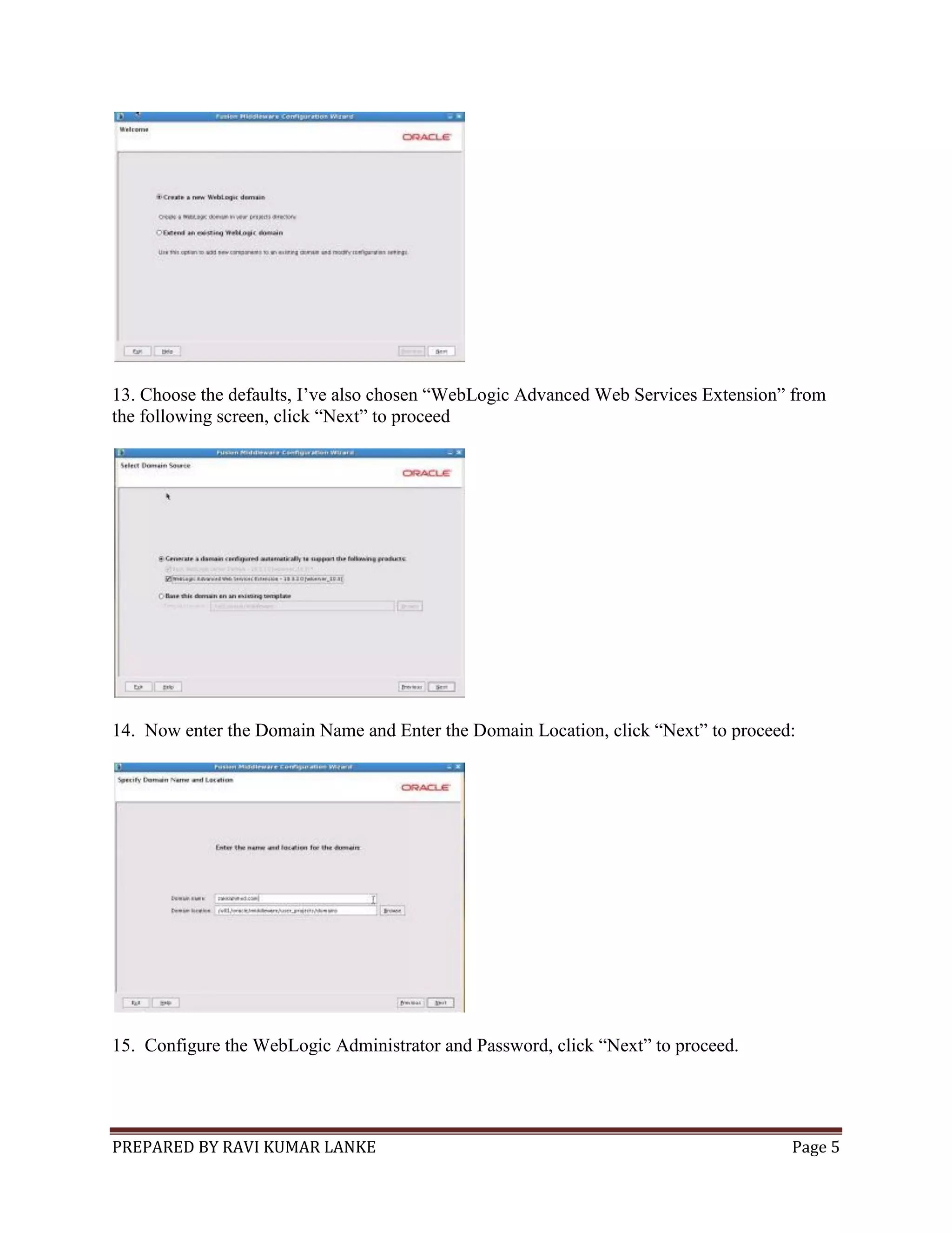 Weblogic installation in linux | PDF