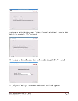 Weblogic installation in linux | PDF