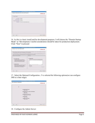 Weblogic installation in linux | PDF