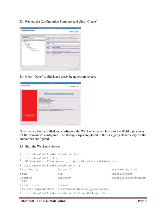 Weblogic installation in linux | PDF