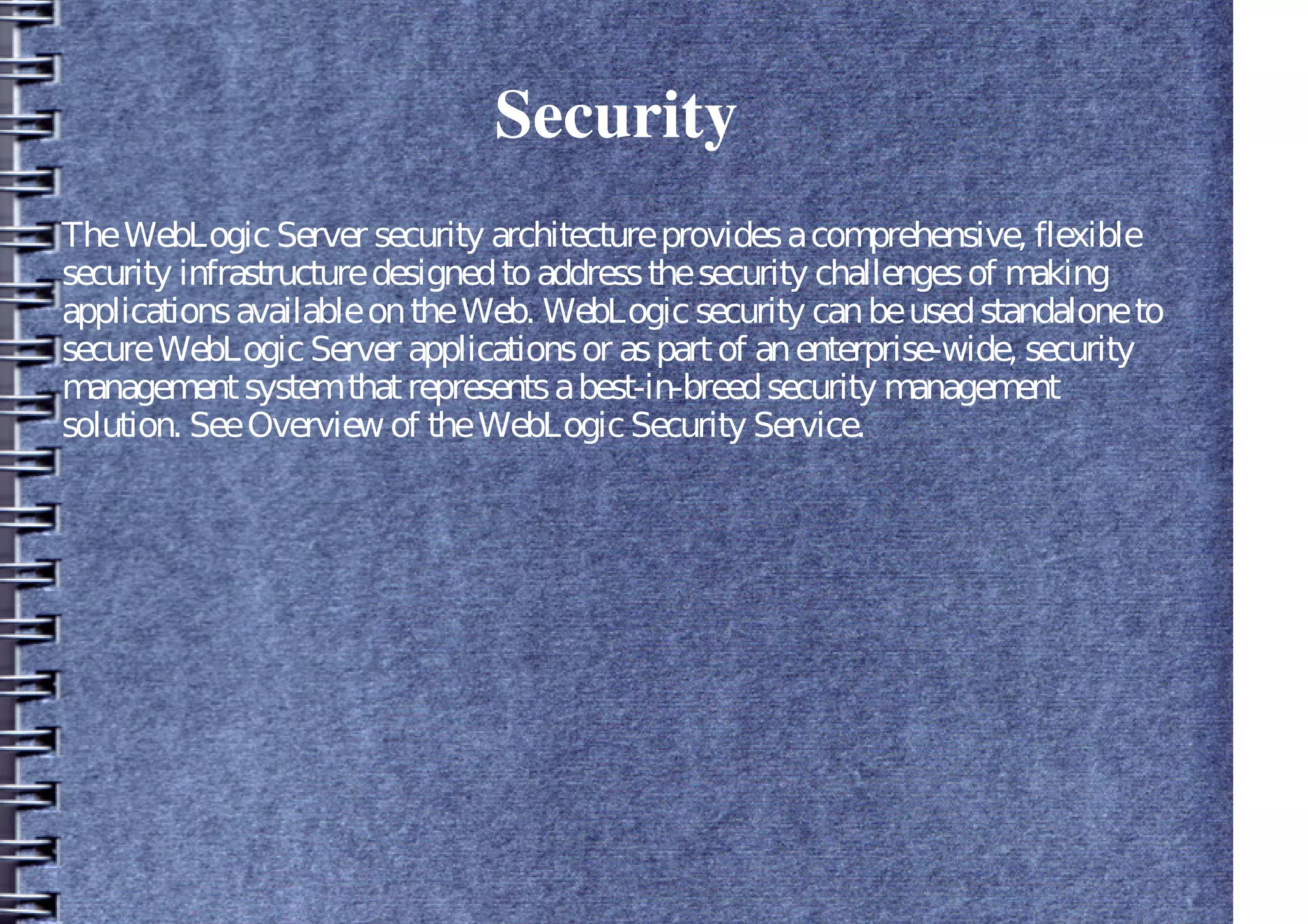 Weblogic Cluster Introduction | PDF