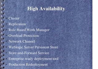 Weblogic Cluster Introduction | PPT