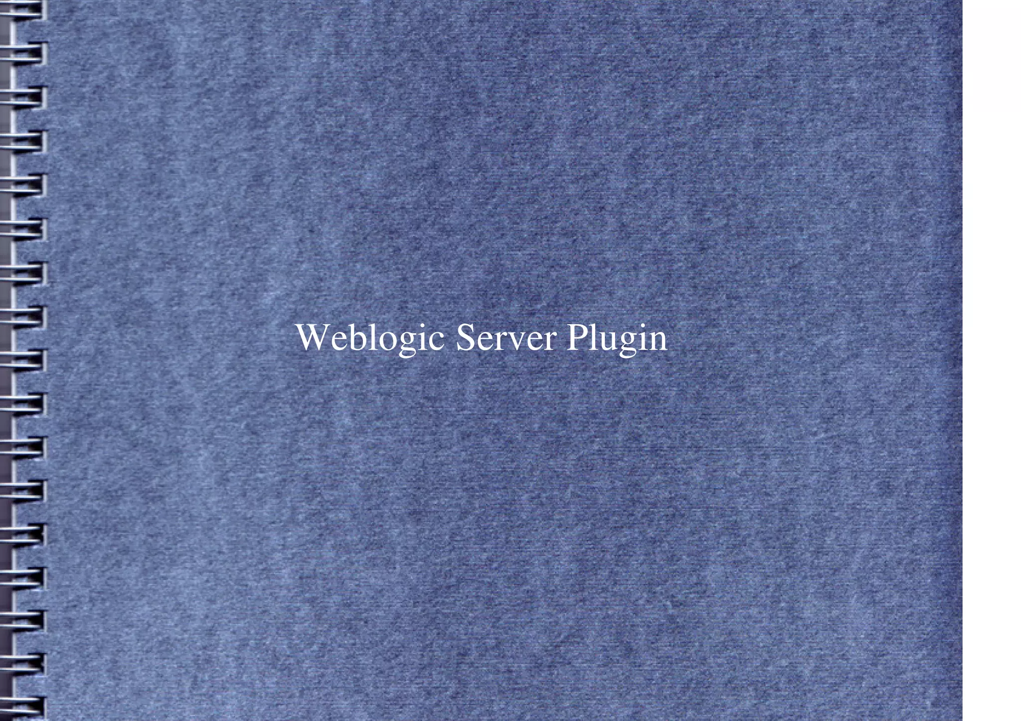 Weblogic Cluster Monitoring Ppt 8316