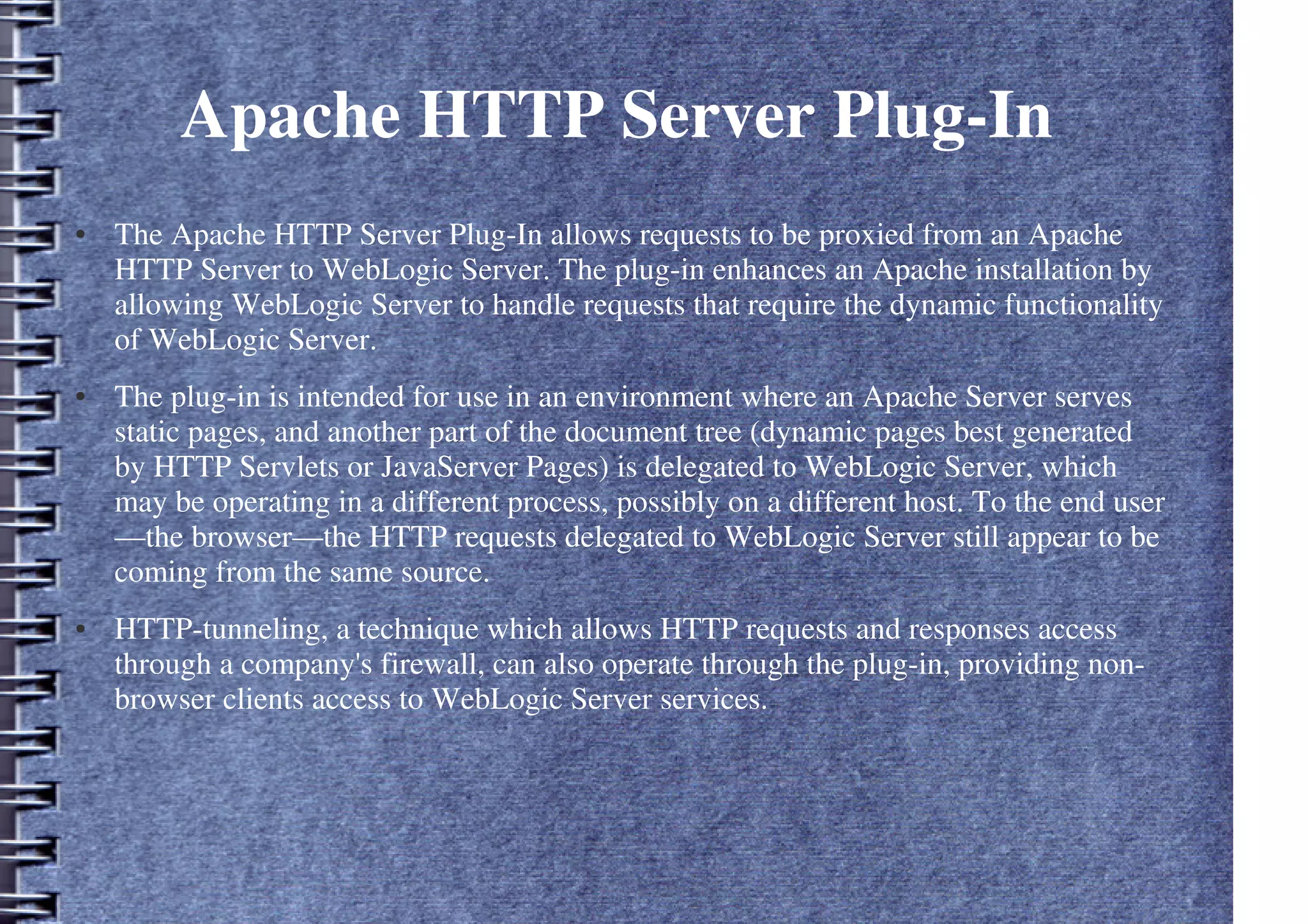 Weblogic Cluster Monitoring Ppt