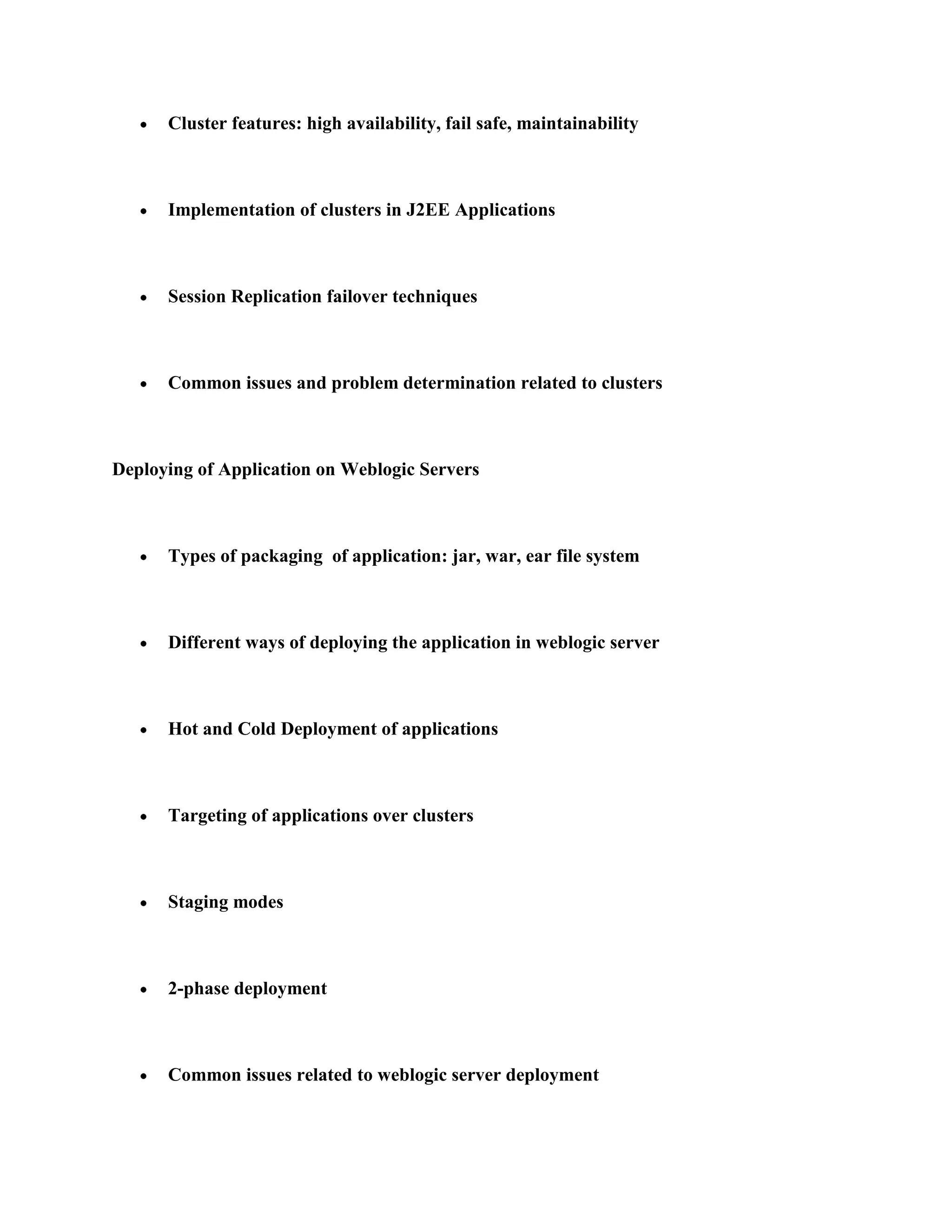 Weblogic online training | PDF