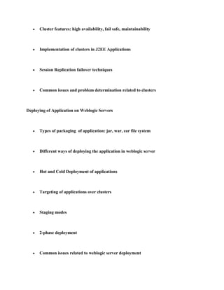 Weblogic server | PDF