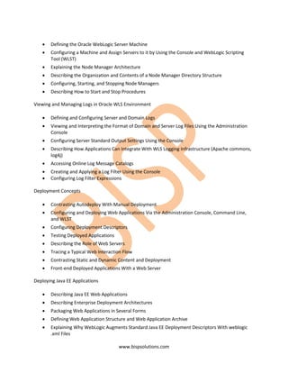 Weblogic server administration | PDF
