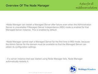 Weblogic server nodemanager | PPTX | Cloud Computing | Internet
