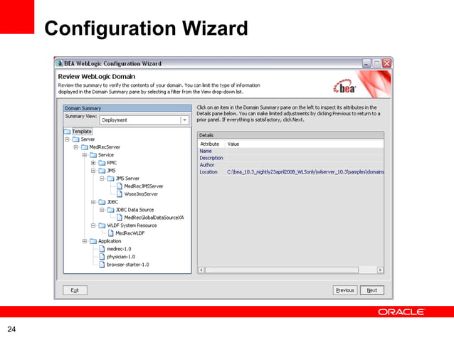 Oracle WebLogic Server Basic Concepts | PPT