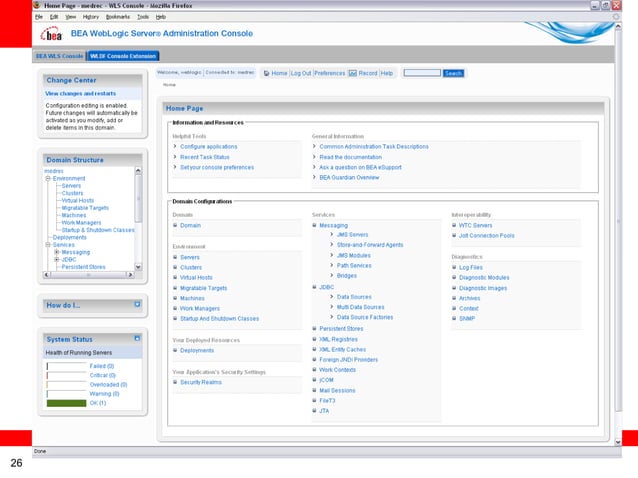 Oracle Weblogic Server Basic Concepts Ppt