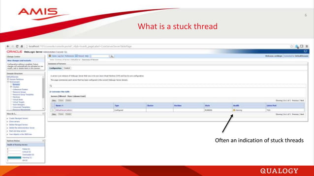 WebLogic Stability; Detect and Analyse Stuck Threads | PPT