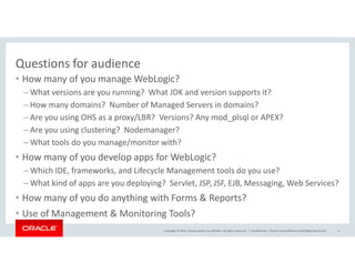 WebLogic 12c & WebLogic Mgmt Pack | PDF