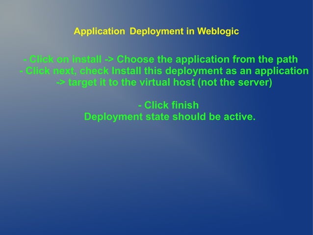 Virtual Hosts Configuration with Weblogic Server | PPT