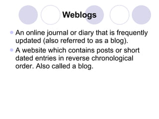 weblog | PPT