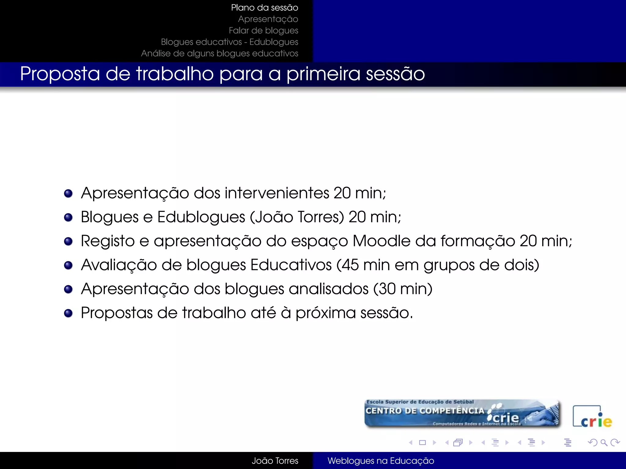 Weblogues na Educação