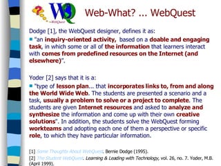 WebMagic with WebQuest | PPT