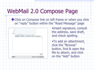 Webmail 2.0 | PPT