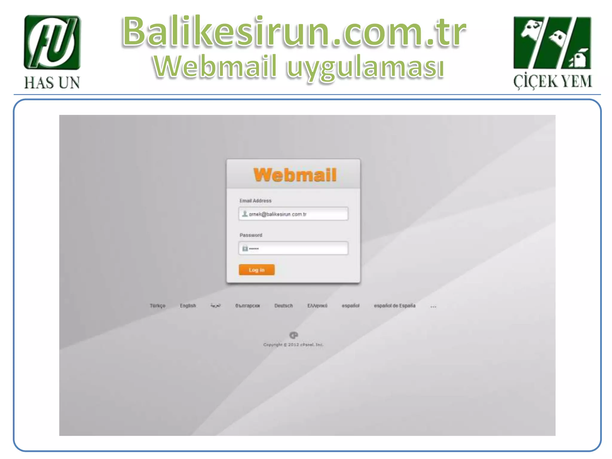 Webmail outlook tanıtım | PPSX