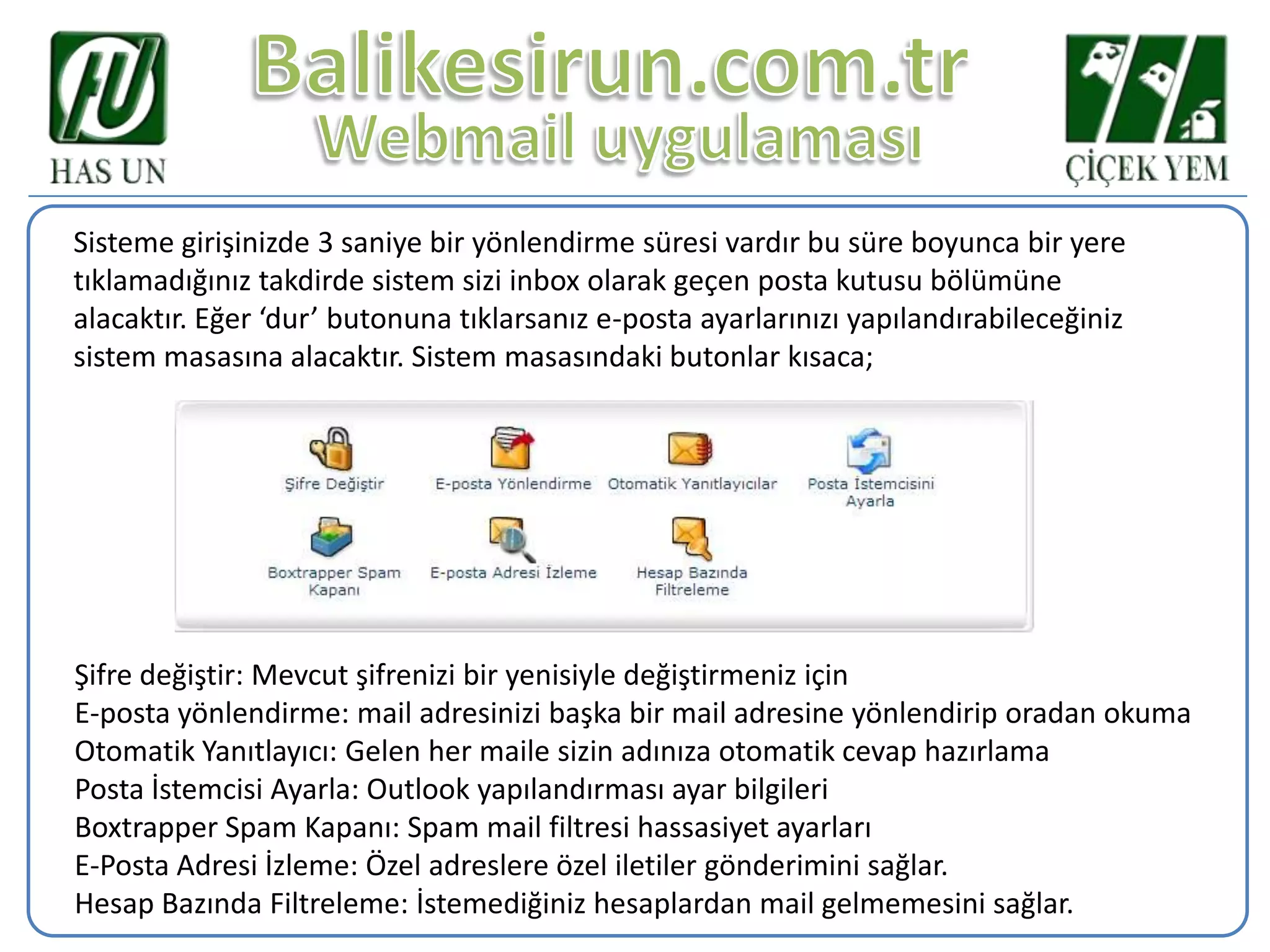 Webmail outlook tanıtım | PPSX