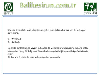 Webmail outlook tanıtım | PPSX