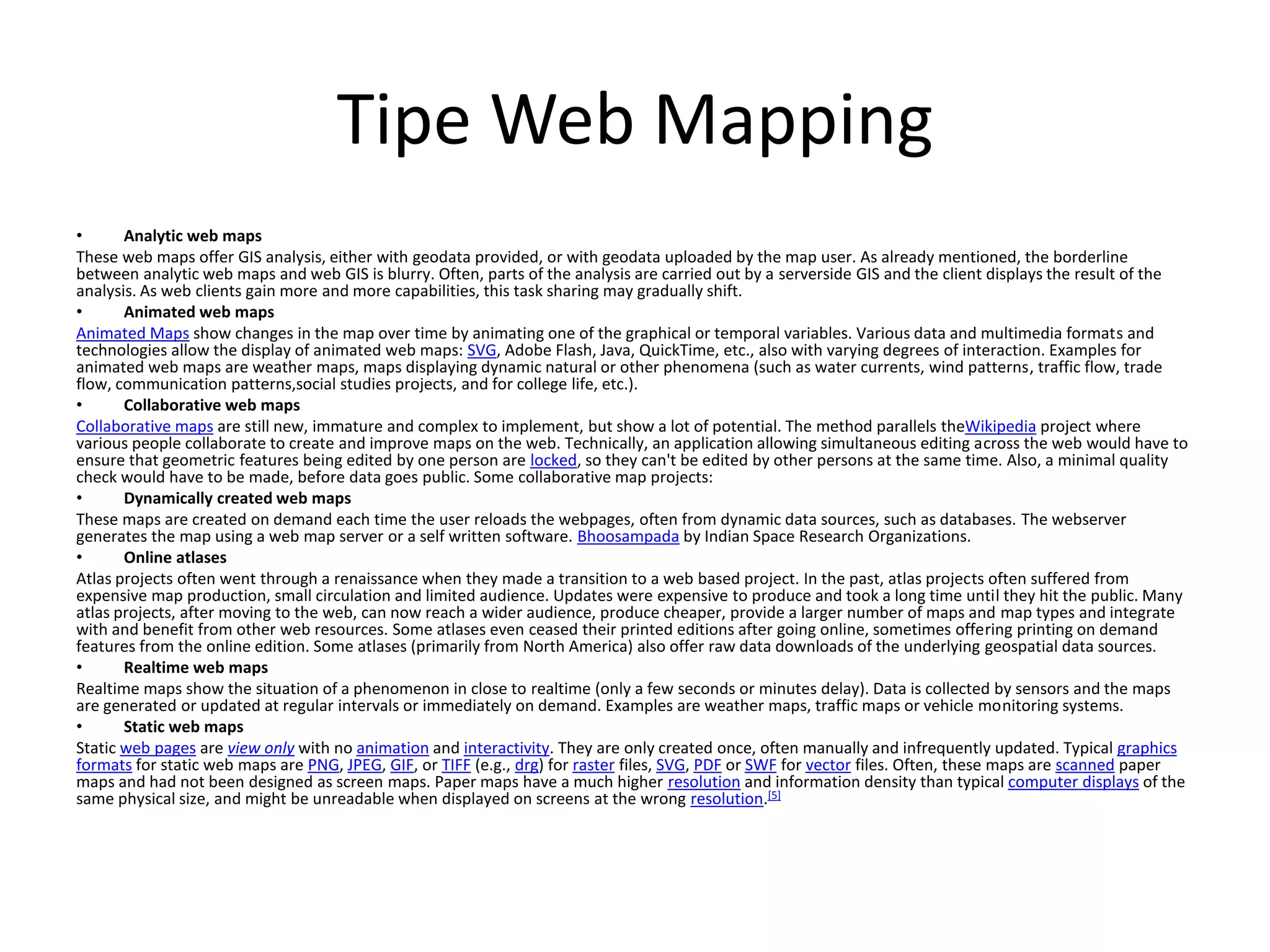 Web mapping | PPT