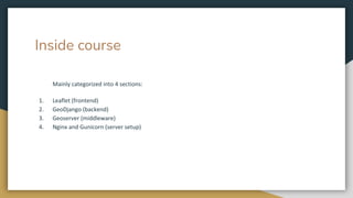 Web mapping and web gis from dev to deploy 2021 geo-django | PPT