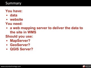 Open Source Web Mapping Servers: Which horse for which course? | PPT