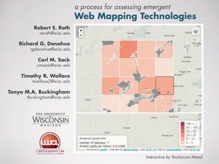 A Process for Accessing Emergent Web Mapping Technologies | PPTX