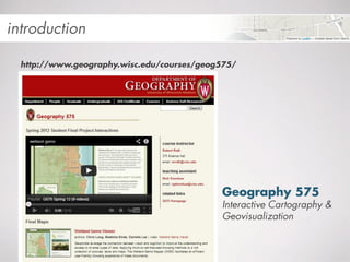 A Process for Accessing Emergent Web Mapping Technologies | PPTX