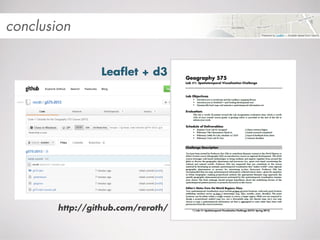 A Process for Accessing Emergent Web Mapping Technologies | PPTX