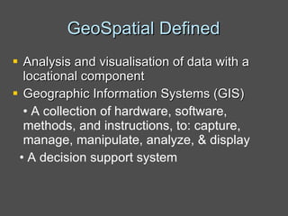 An Overview of Web GIS and Location Based Services | PPT