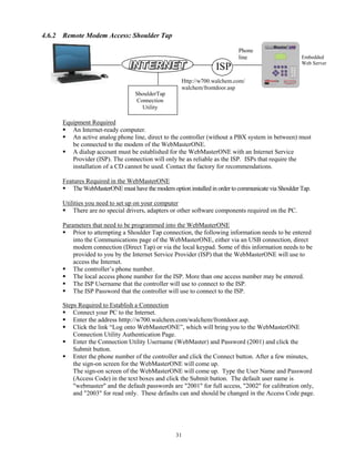 WebMaster ONE Water Treatment Controller Manual | PDF