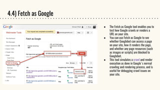 Webmaster tools (ICMK485) | PPT