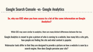 Webmaster tools (ICMK485) | PPT