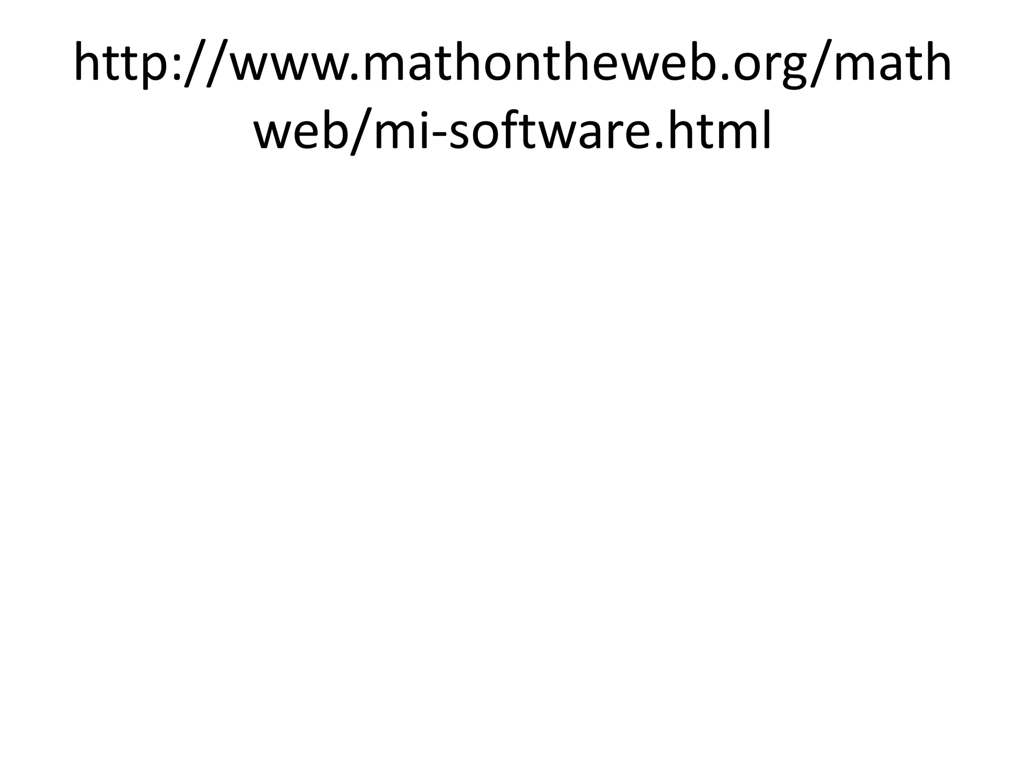 Web math | PPTX