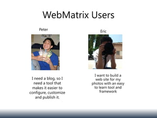 WebMatrix 100-level presentation | PPT