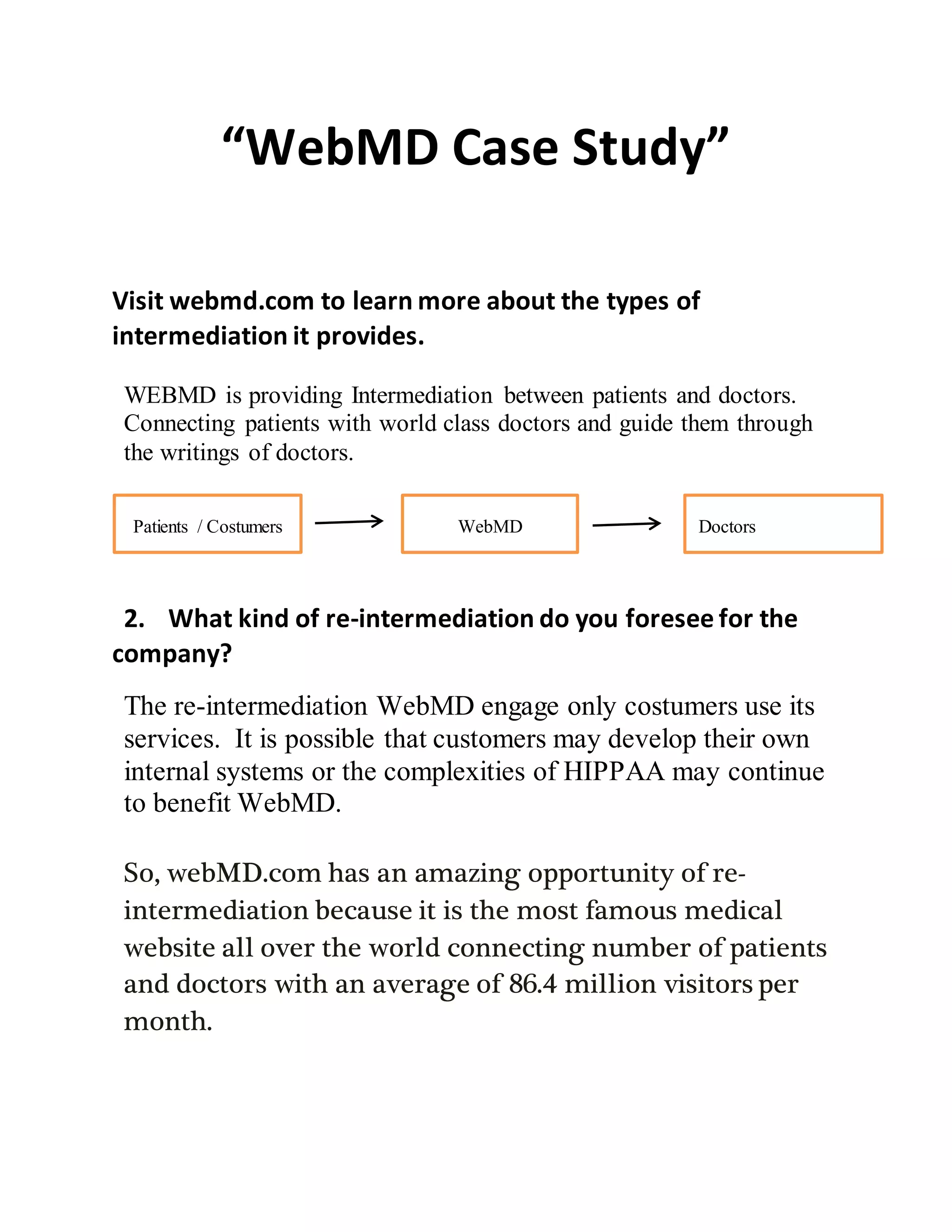 WebMD case study | DOCX