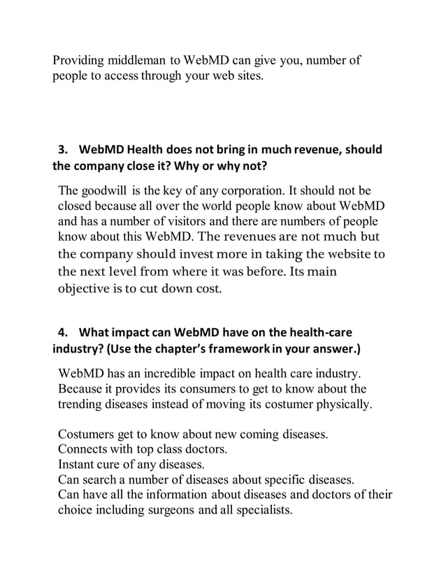 WebMD case study | DOCX