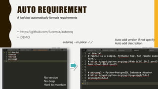 python small tools for CI and team cooperation | PPT