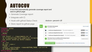 python small tools for CI and team cooperation | PPT