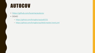 python small tools for CI and team cooperation | PPT