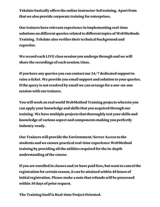 Webmethods Training - Certification Assistance | PDF