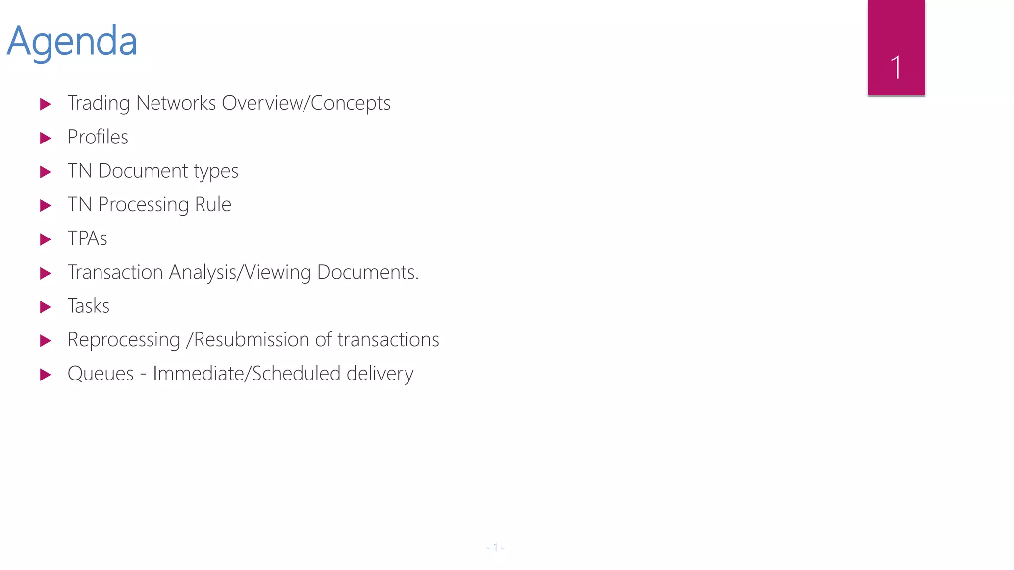 SoftwareAG webMethods Trading Networks | PPTX