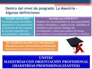 ¿Porqué estudiar un posgrado? | PDF