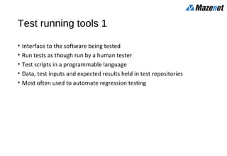 Software Testing - Tool support for testing (CAST) - Mazenet Solution | PPT
