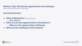 Blockchain opportunities and challenges | PPT