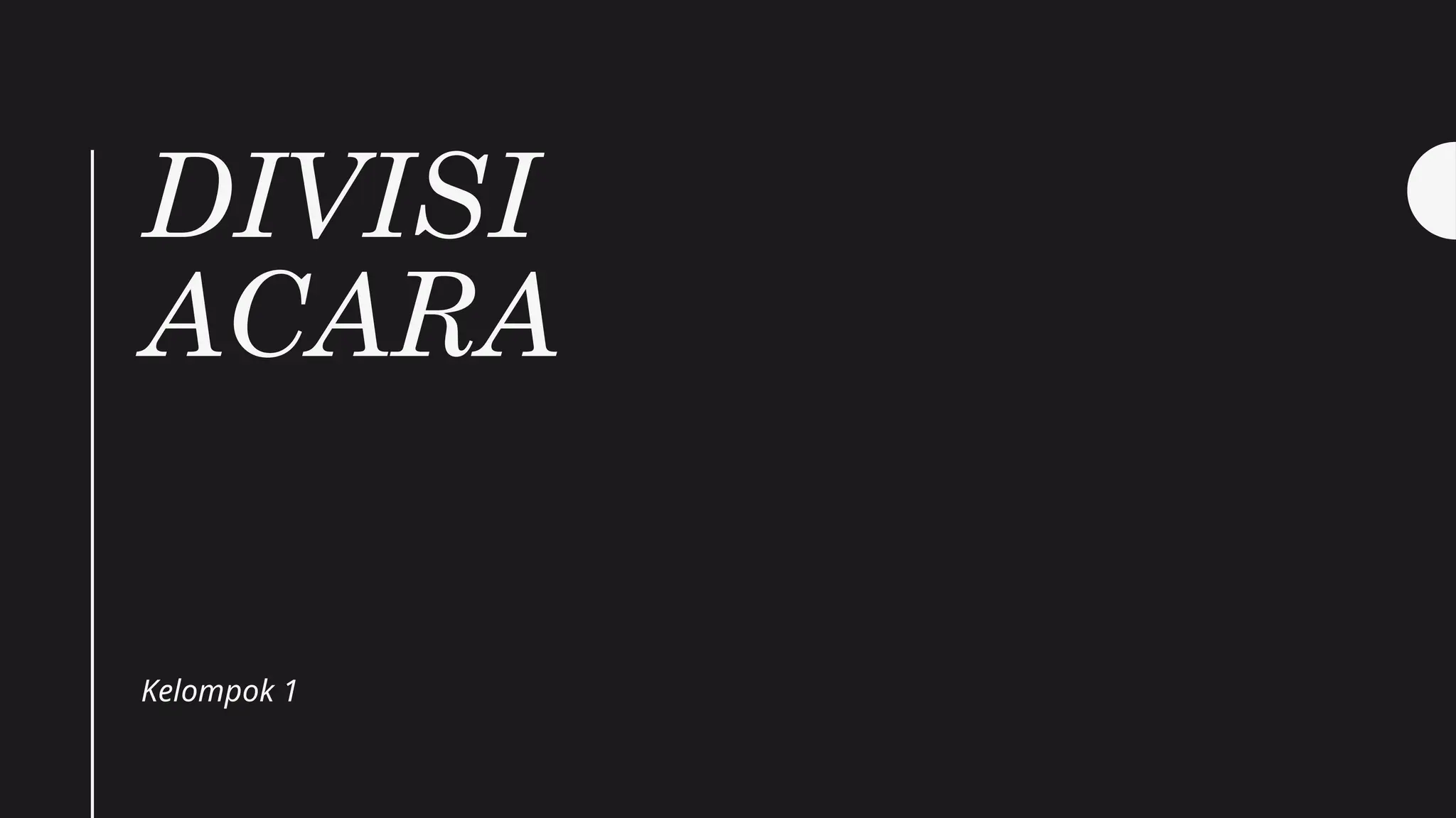 webminar Divisi Acara Rapat Besar Perdana | PPTX
